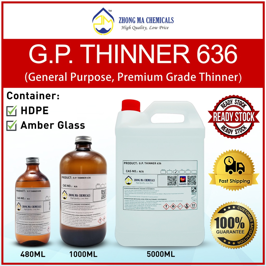 GP THINNER (THINNER 636) | Zhong Ma Chemicals Malaysia
